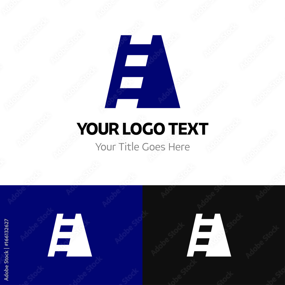 Ladder logo template. Logo branding for your new corporate company ...