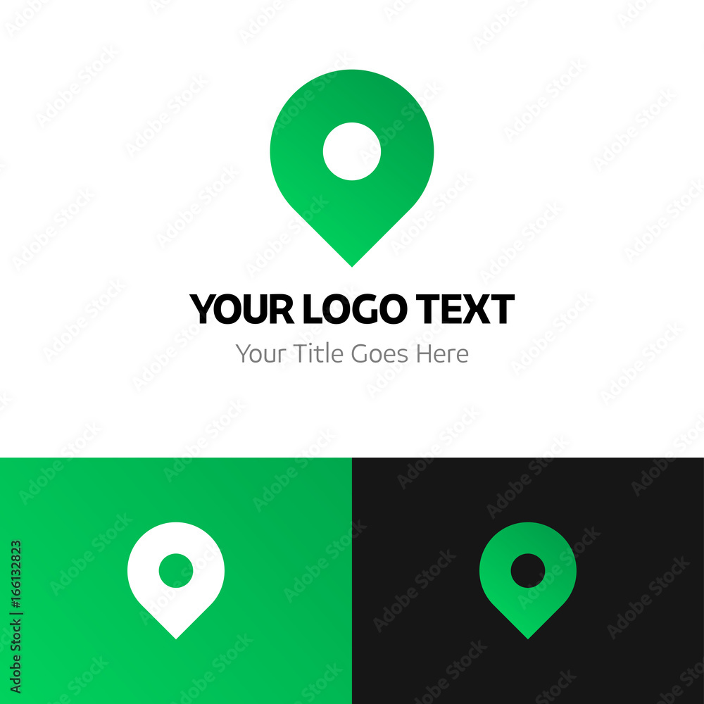 Location pin logo template. Logo branding for your new corporate ...
