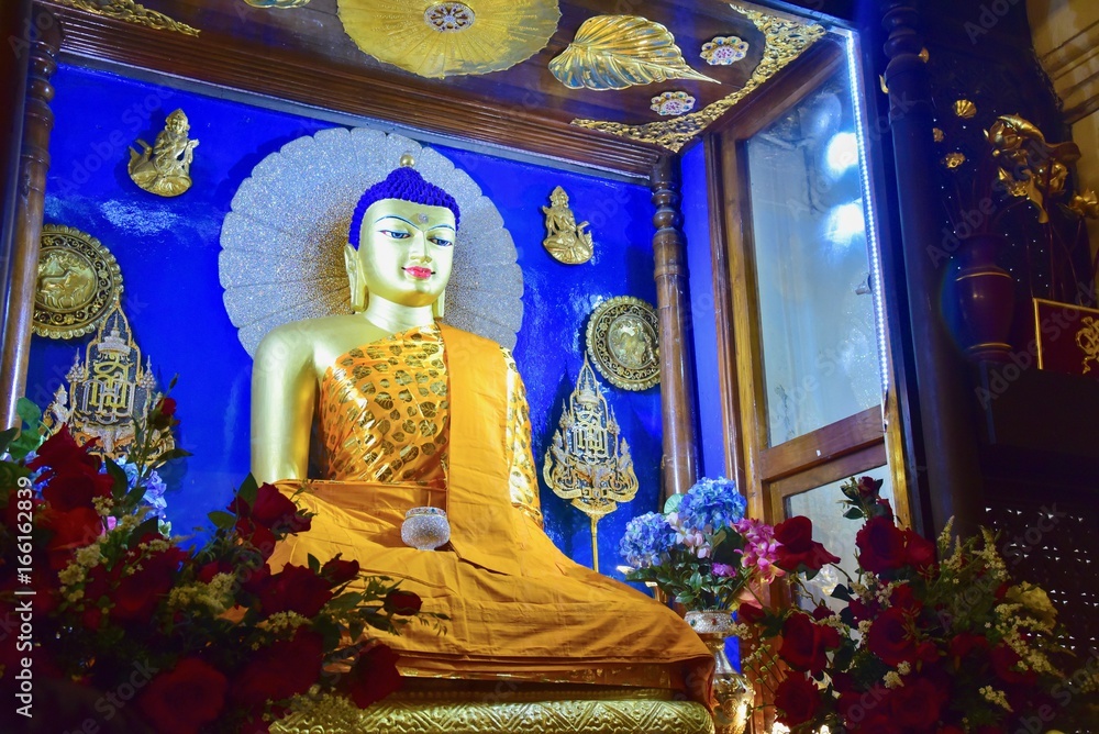 Buddhametta Statue in Mahabodhi Temple Stock Photo | Adobe Stock