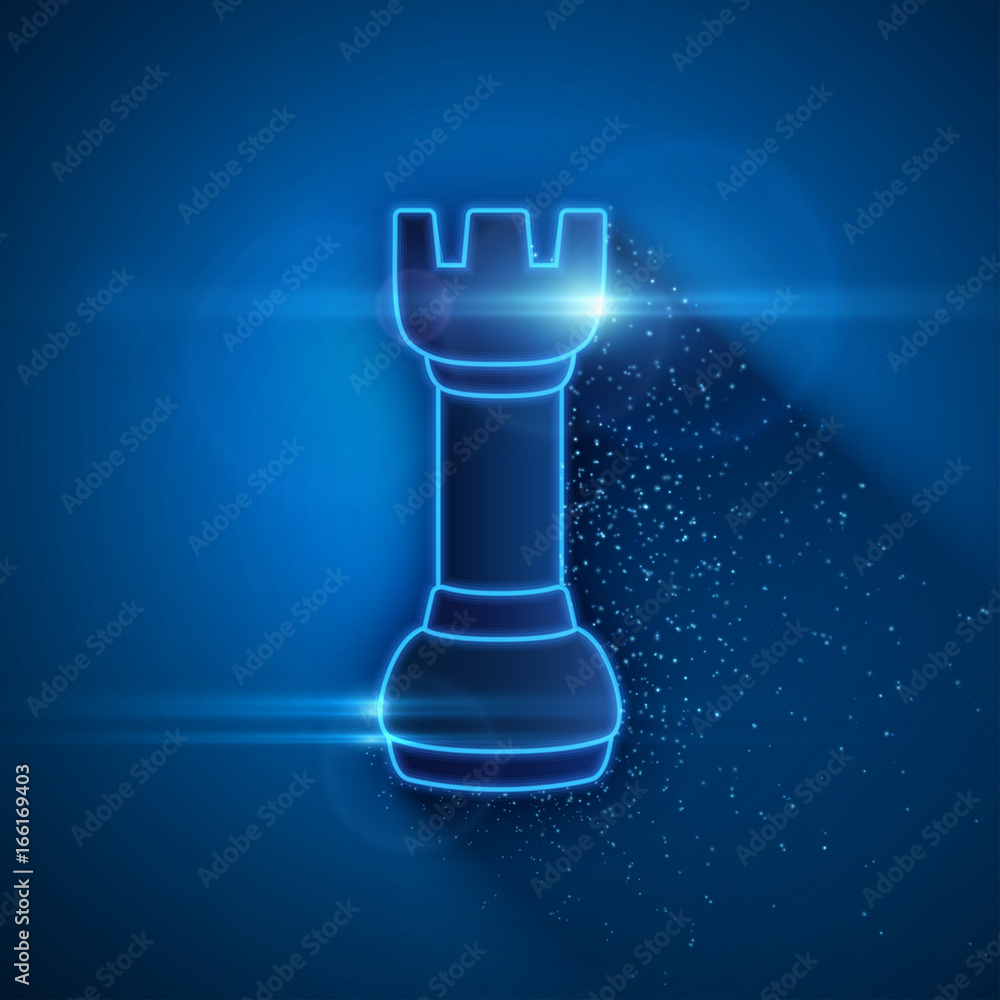 Abstract Chess background with light particles. Vector illustration ...