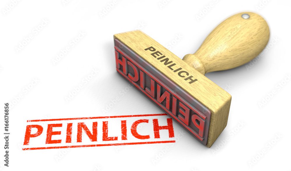 Stempel PEINLICH Stock-Foto | Adobe Stock