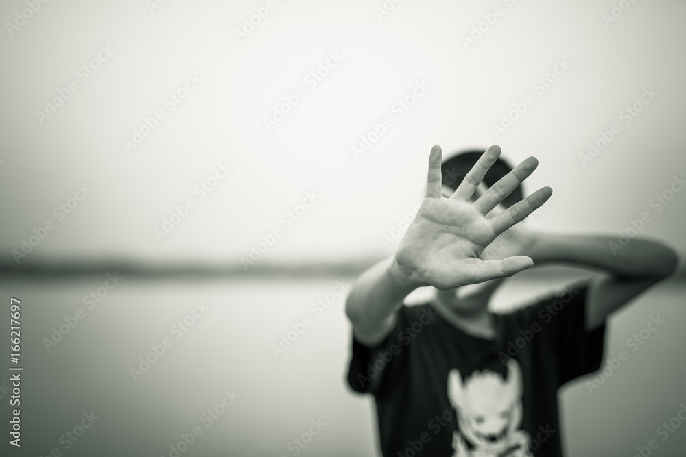 Stop emotional stress and pain, afraid, restricted, trapped, call for ...