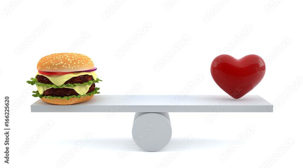 Heart Hamburger