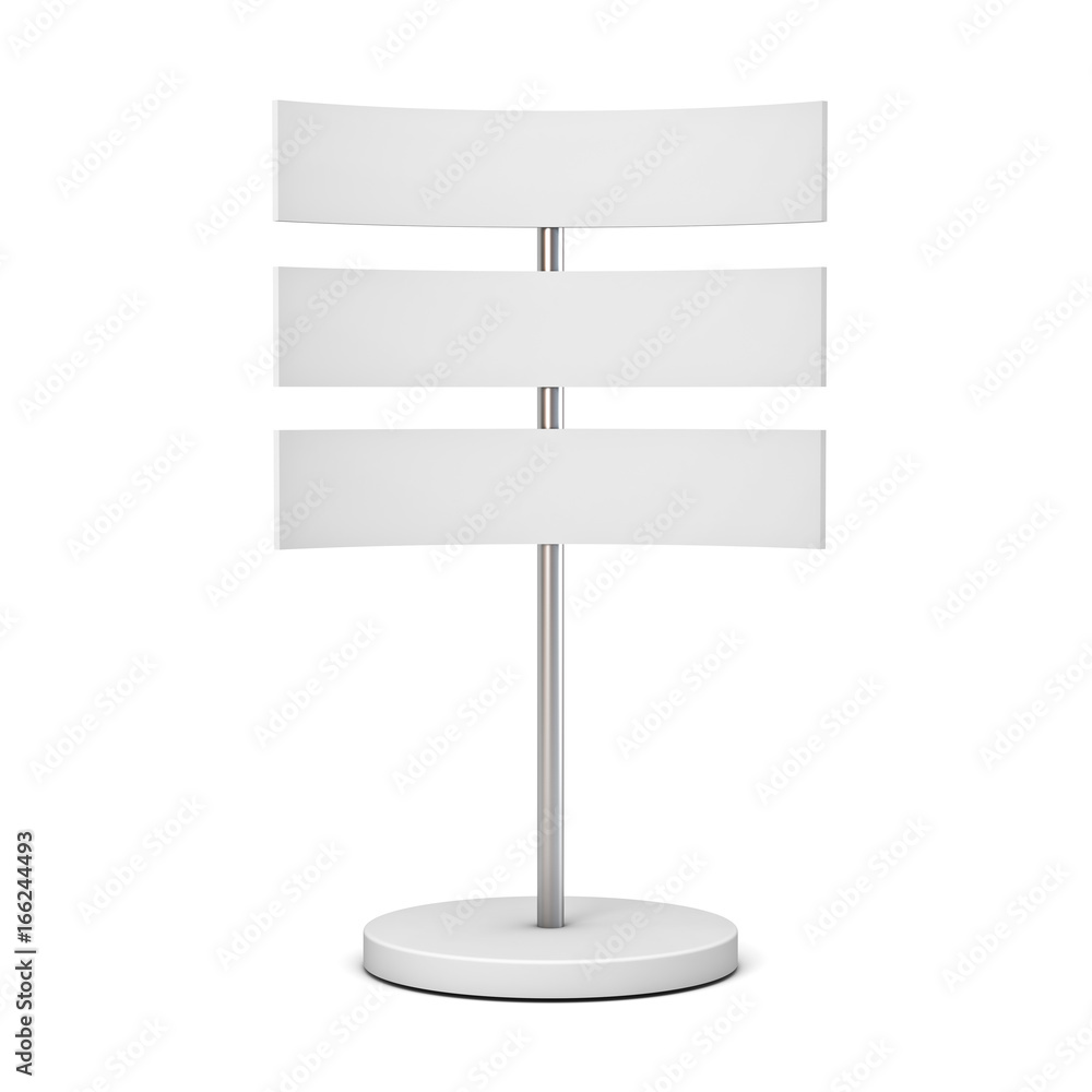 Blank white signboards with metal pole stand , blank mock up , signage ...