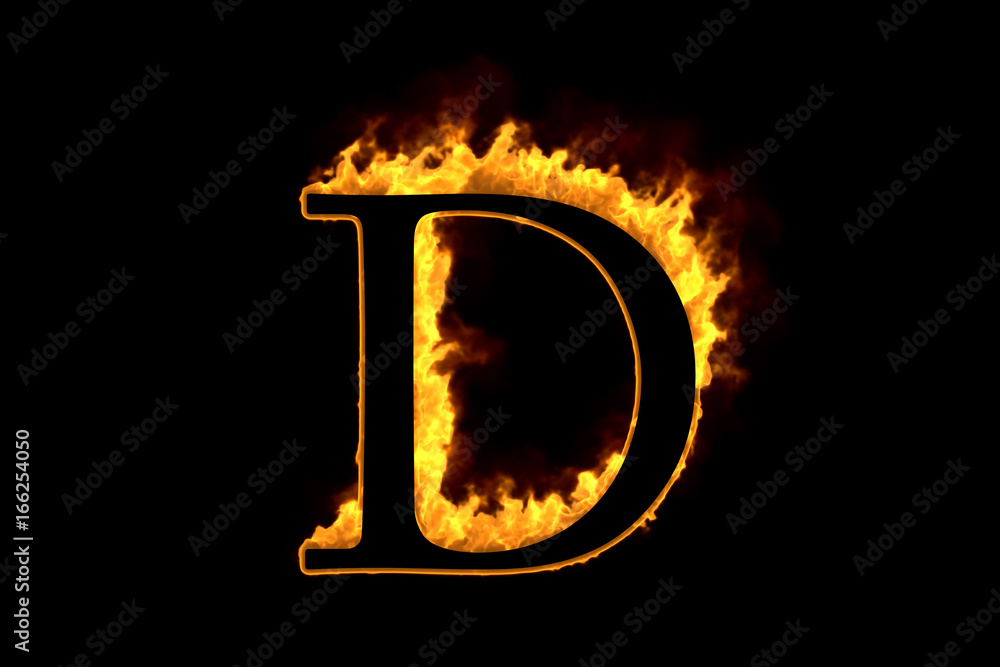 Fire Letter D