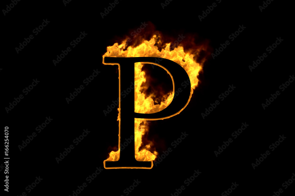 Fire Letters P
