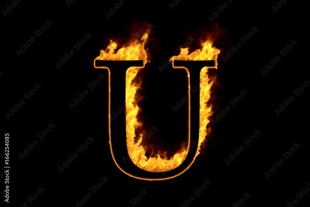 Fire Letter U