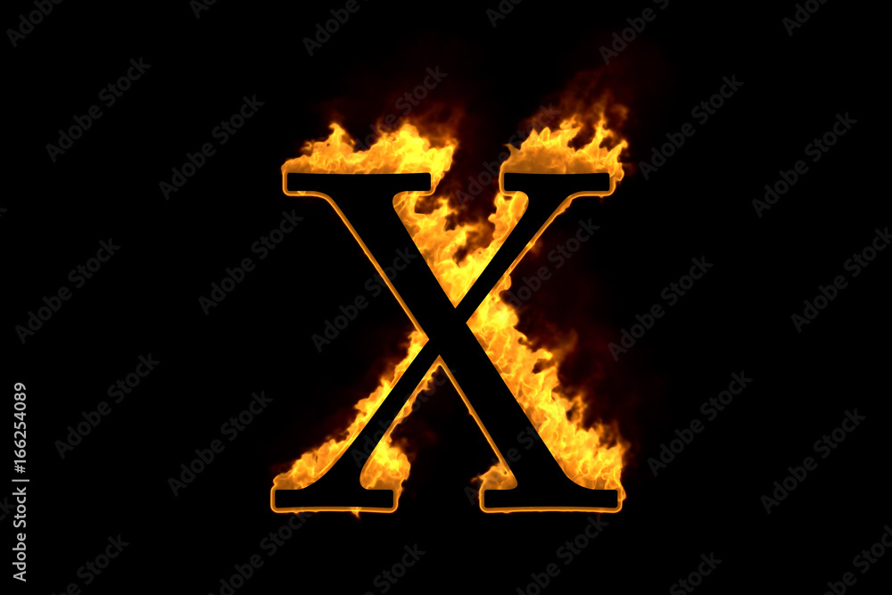 Letter X Fire