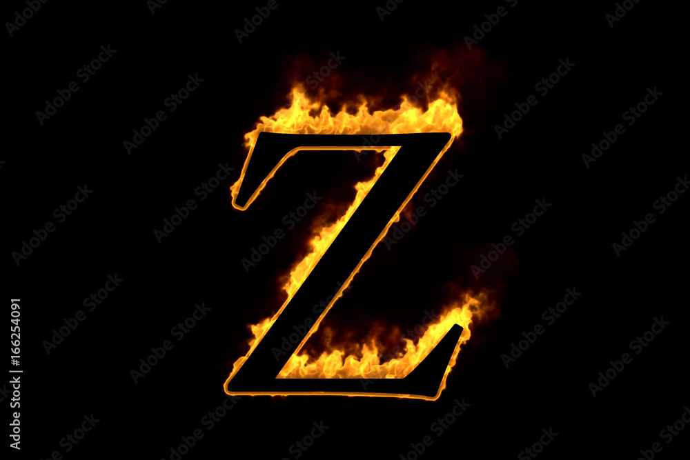 Z Letter In Fire