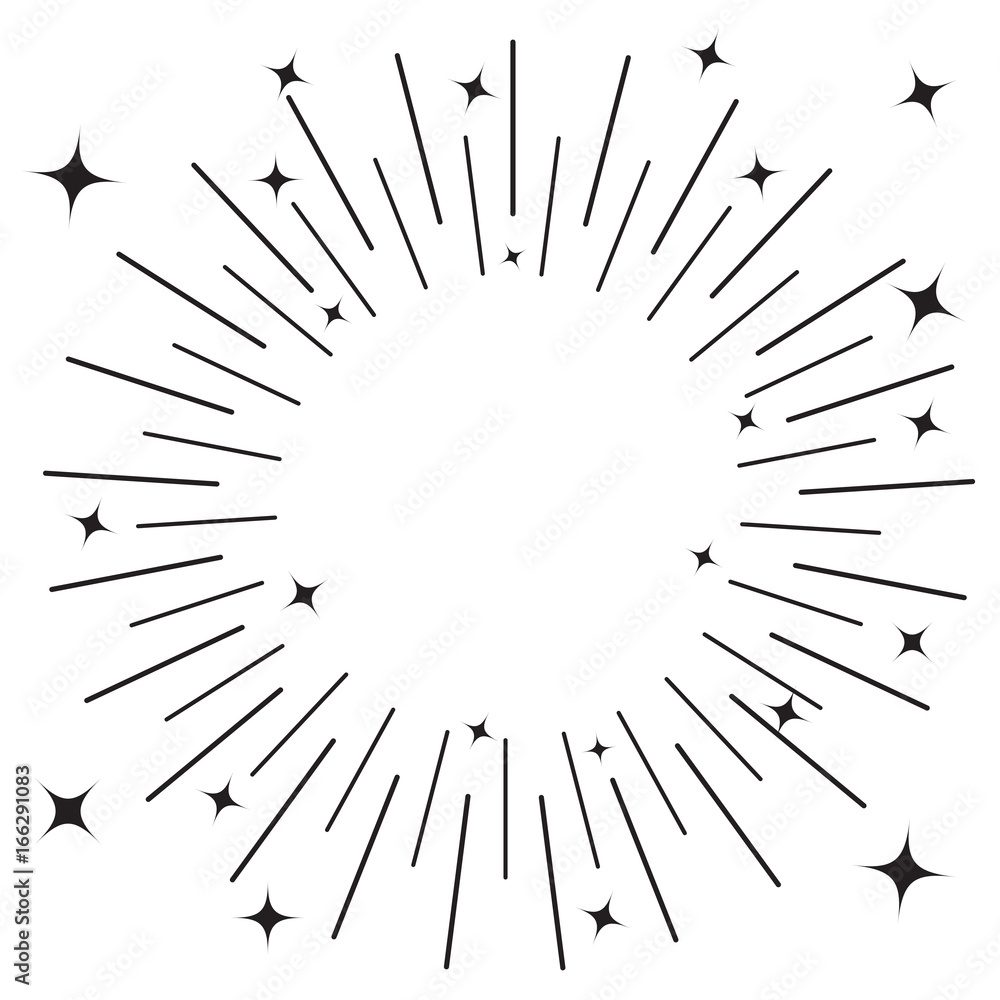 Abstract Sunburst Circle