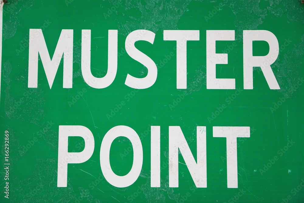 Muster Point Signs in Australia Stock Photo | Adobe Stock