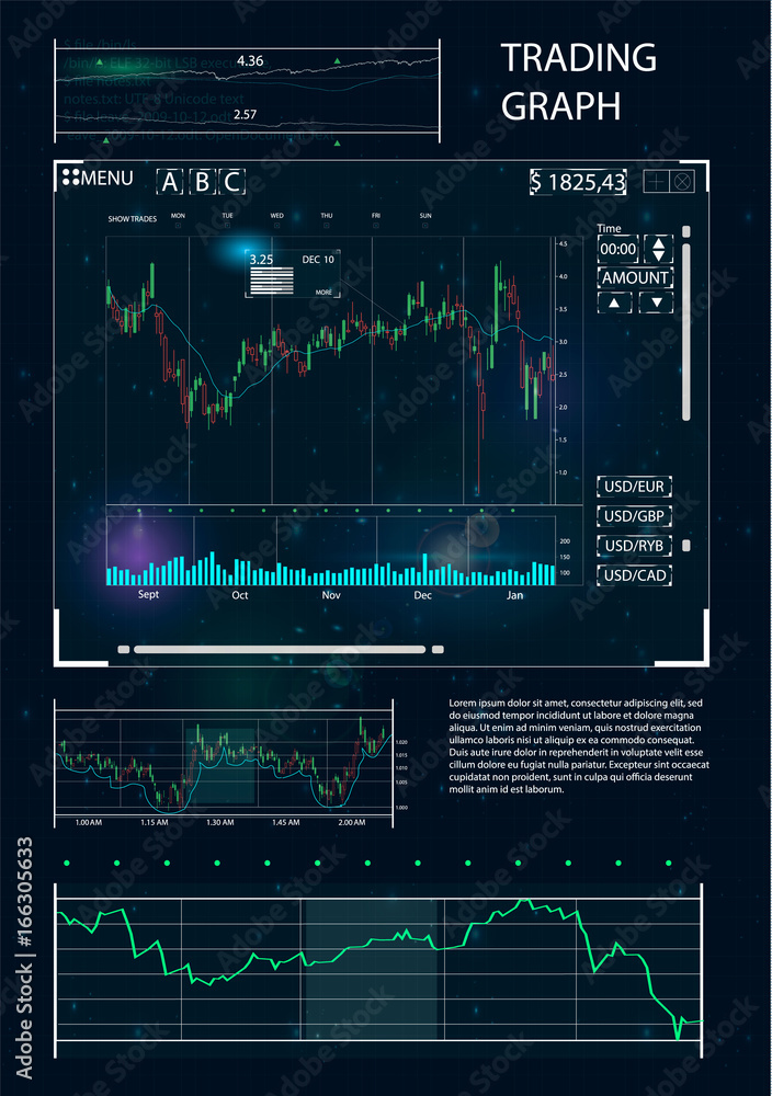 Hud Ui For Business App Futuristic User Interface Hud And Infographic Elements Abstract