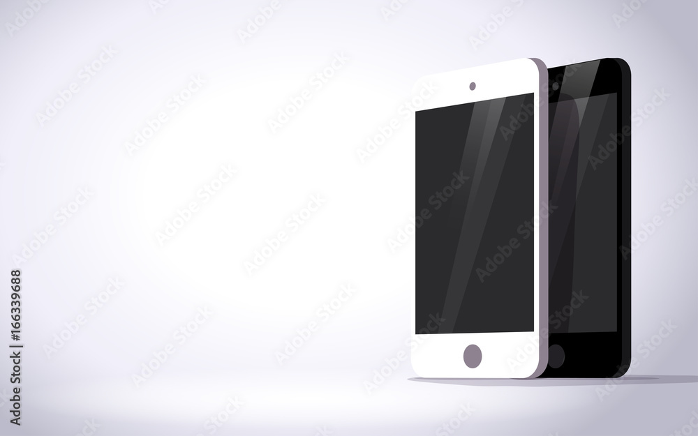 Vector smartphone 3d model isolated Stock Vector | Adobe Stock