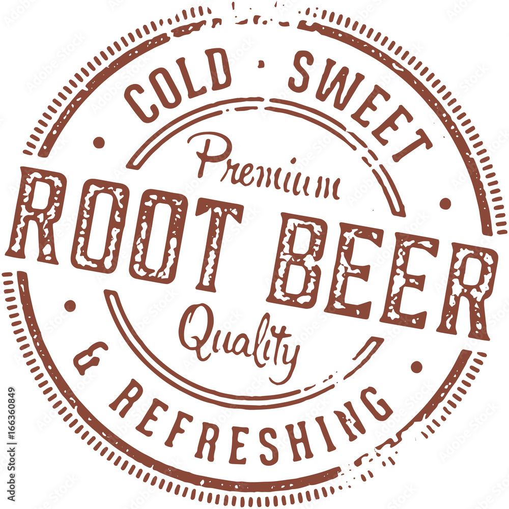 Vintage Root Beer Stamp Sign Stock Vector | Adobe Stock