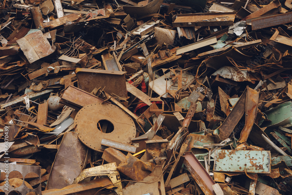 Scrap Metal Junkyard Stock Photo | Adobe Stock