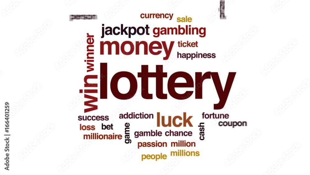 Lottery animated word cloud, text design animation. Stock Video | Adobe ...