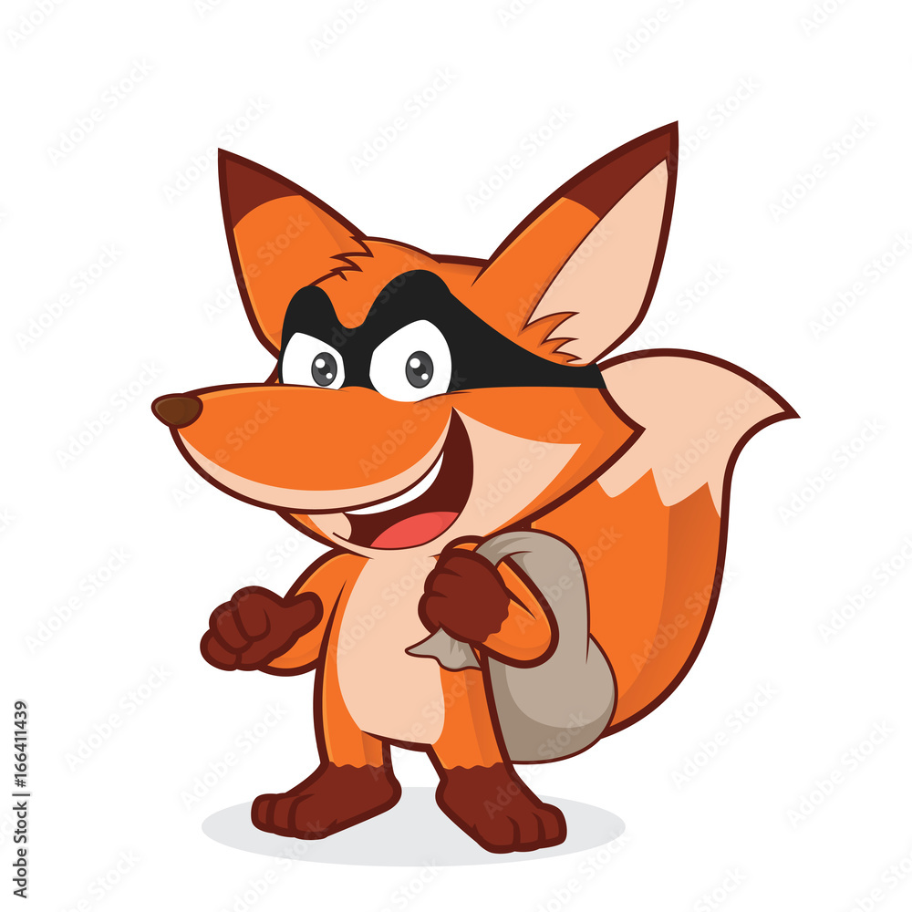 Fox thief Stock Vector | Adobe Stock