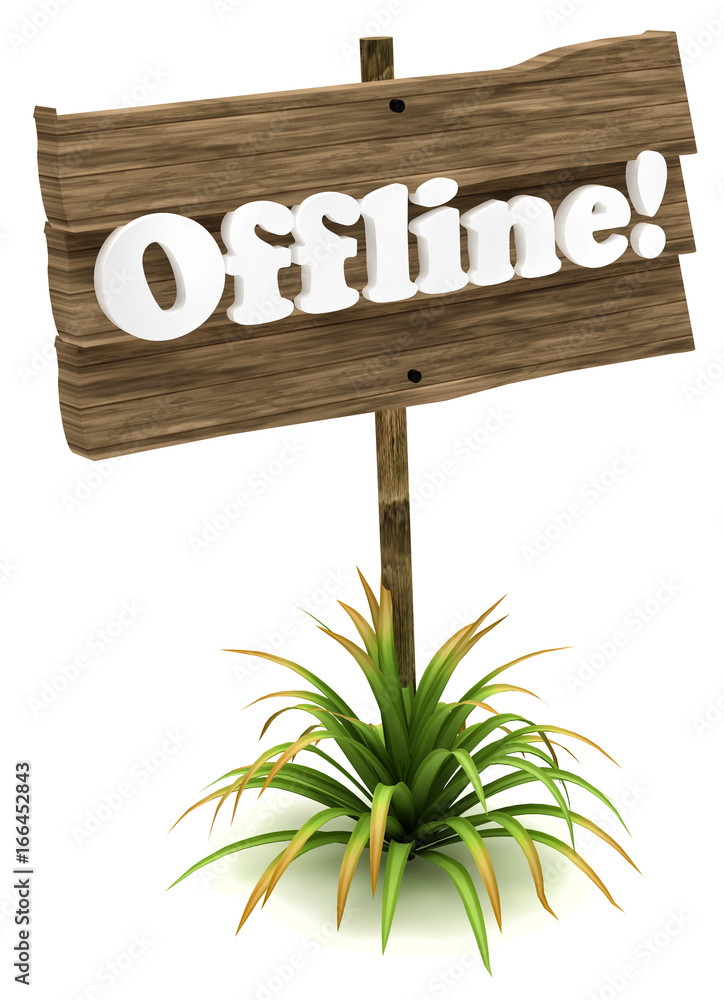 Offline! Button, Icon, Schild Stock-Illustration | Adobe Stock