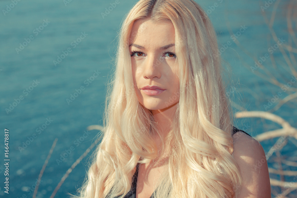 Sad girl with pimples. Sad girl with bad skin. Romantic girl in ...