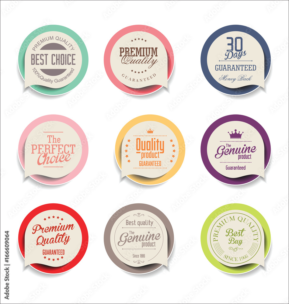 Vetor de Abstract modern vector label collection do Stock | Adobe Stock