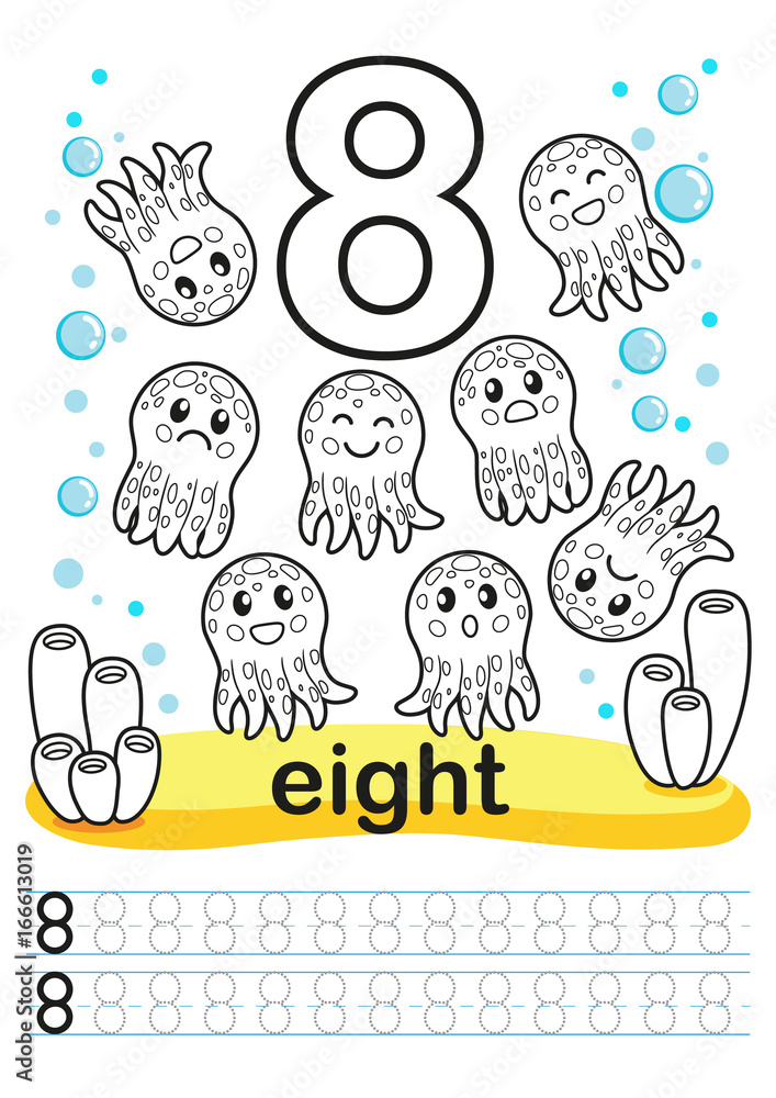 Coloring printable worksheet for kindergarten and preschool. We train ...