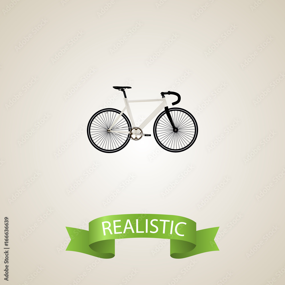 Realistic Track Cycle Element. Vector Illustration Of Realistic Road ...