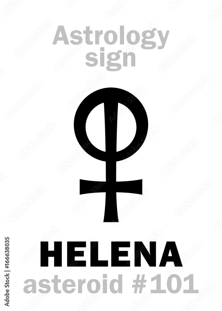 Astrology Alphabet: HELENA (Helen of Troy), asteroid #101 ...