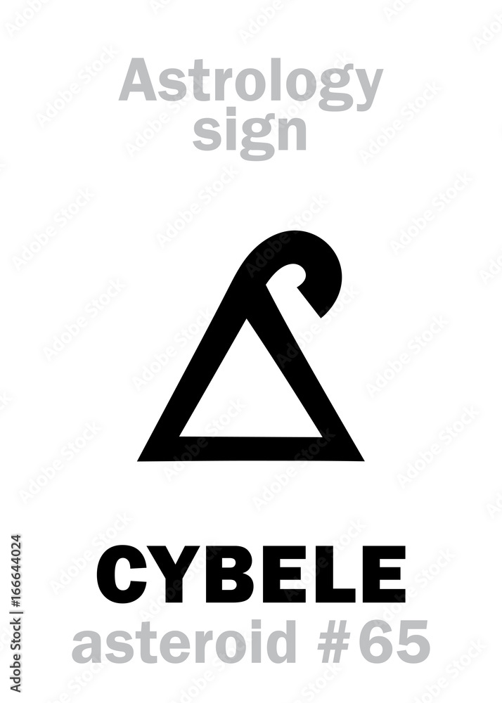 Astrology Alphabet: CYBELE (Magna Mater), asteroid #65. Hieroglyphics ...