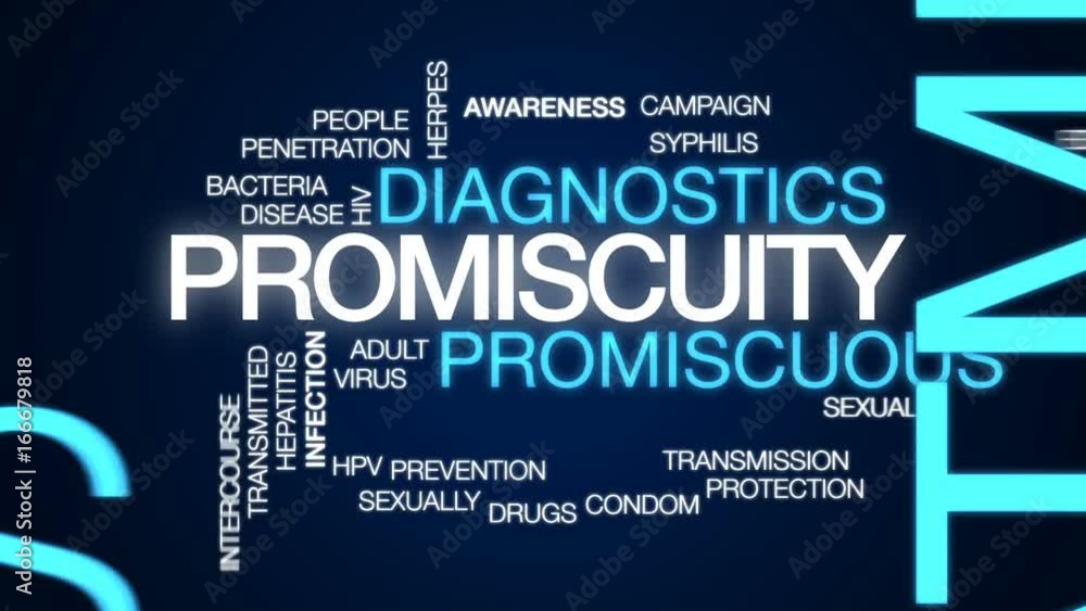 Promiscuity animated word cloud, text design animation. vídeo de Stock ...
