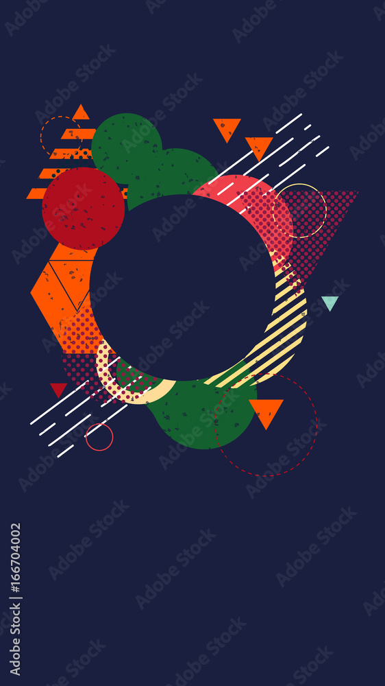 poster flyer pamphlet brochure cover design layout with circle shape ...