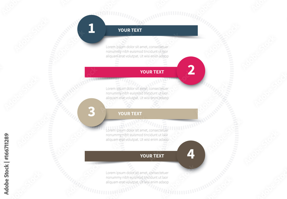 Four Section Stacked Infographic Layout Stock Template | Adobe Stock