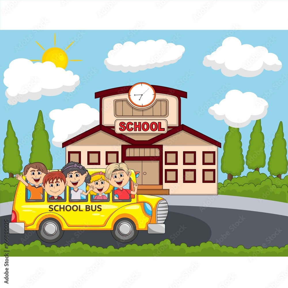 Go To School Cartoon