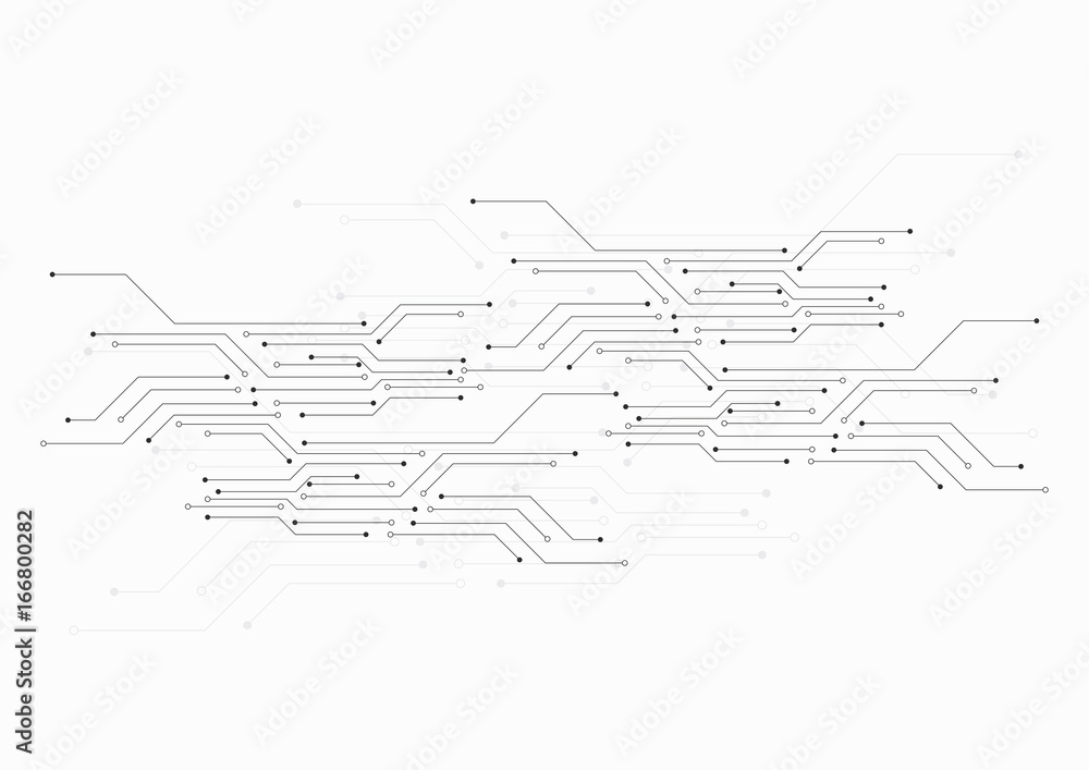 Abstract background with technology circuit board texture. Electronic ...