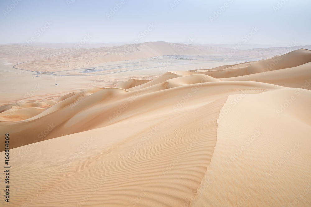 Rub al khali desert on map