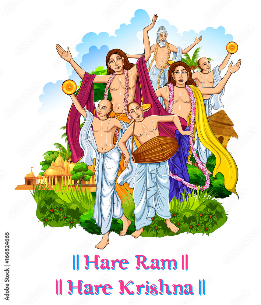 Chaitanya Mahaprabhu in devotion of Lord Krishna for Happy Janmashtami ...