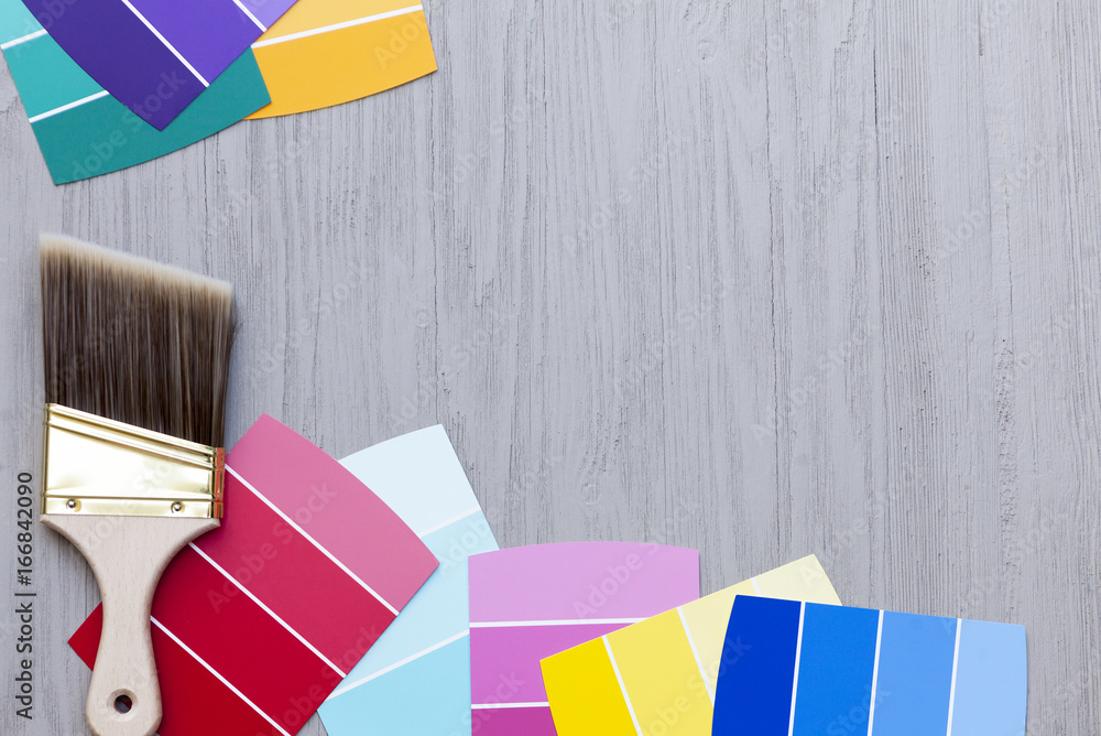 Paint Swatches Background Stock Photo | Adobe Stock