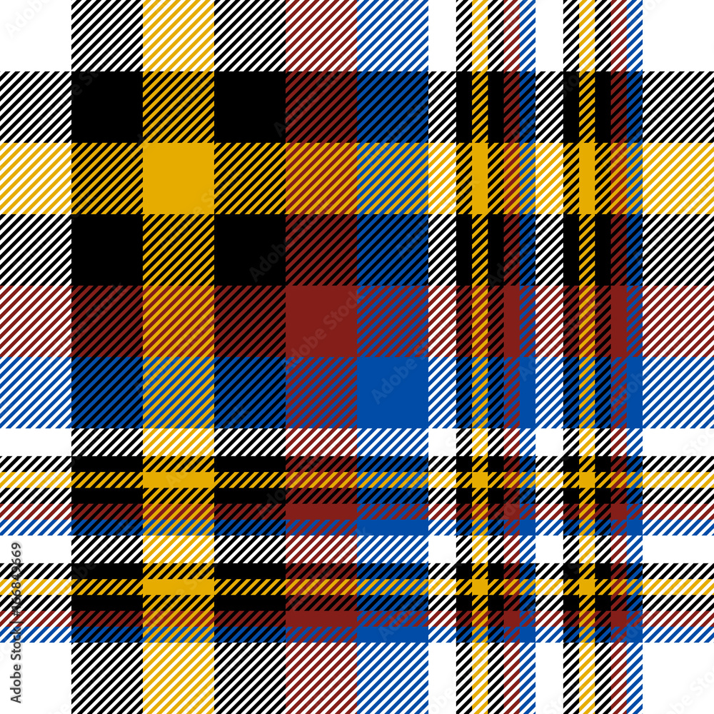 Seamless tartan plaid pattern. Traditional checker fabric texture for ...