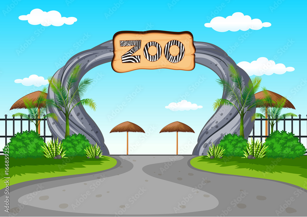 Zoo Gate Clipart
