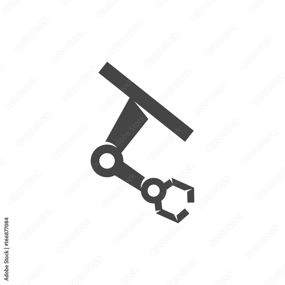Robot hand icon. Vector logo on white background Stock Vector | Adobe Stock