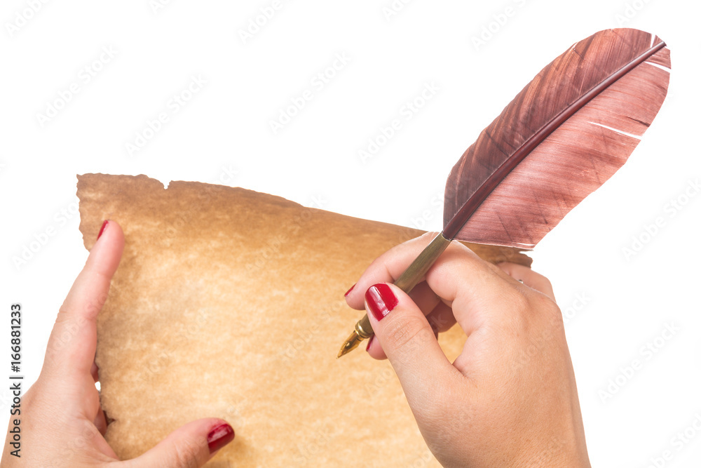 Writing Hand With Quill