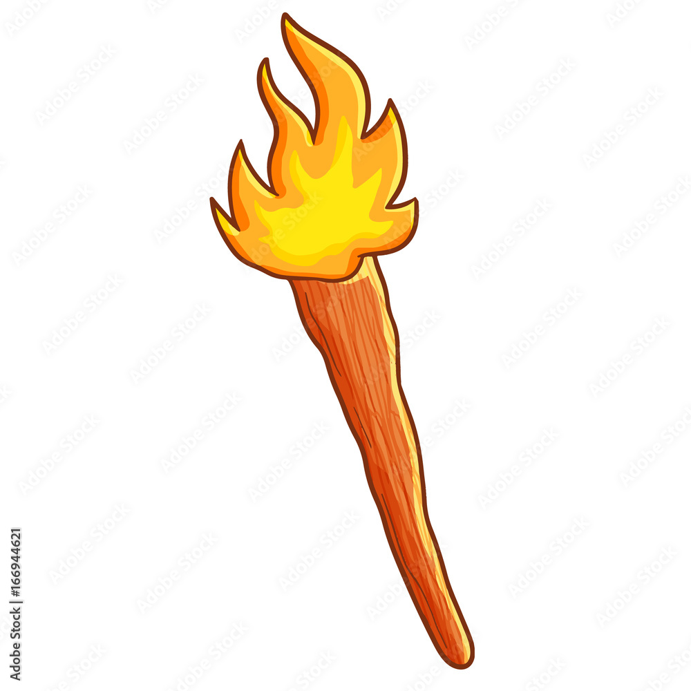 Wood Torch Clipart