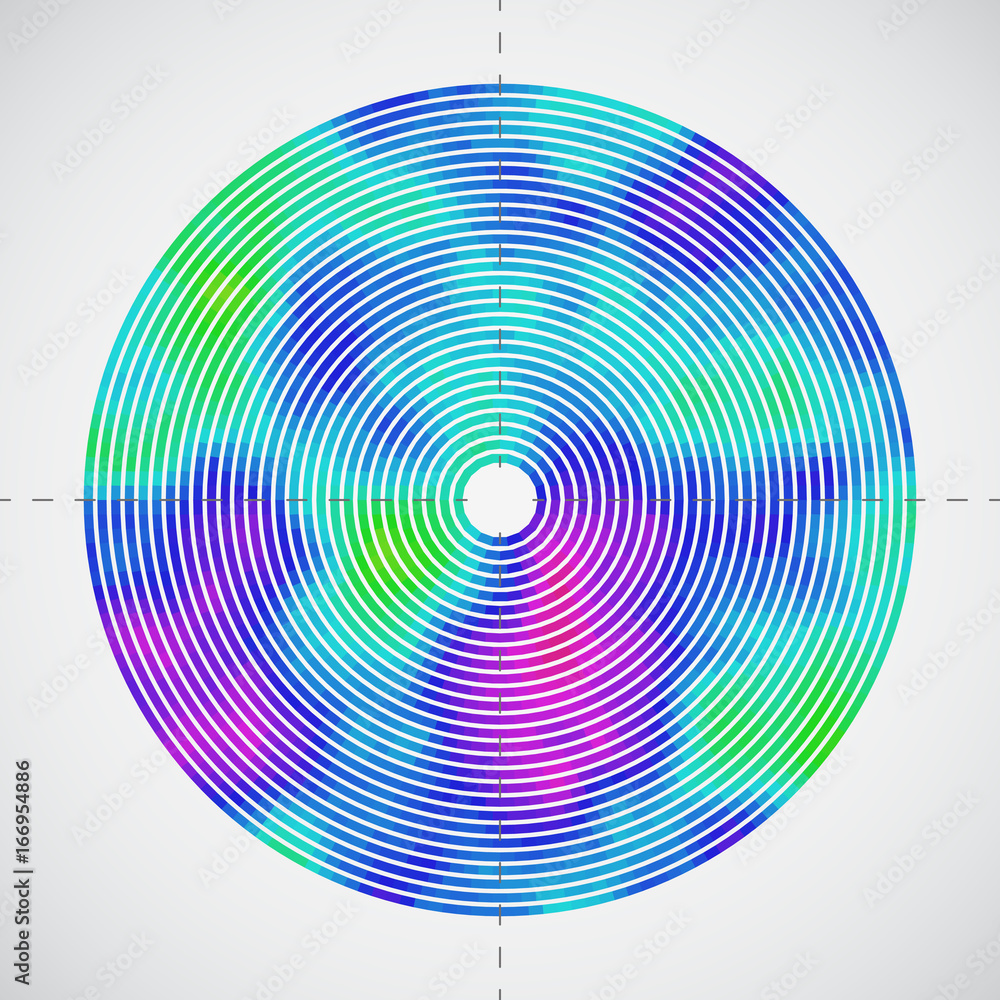 Modern decorative technical vector illustration. Visual thermal ...