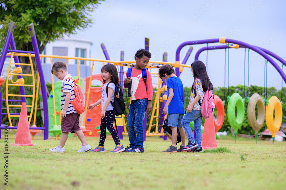 Walking At The Play Ground