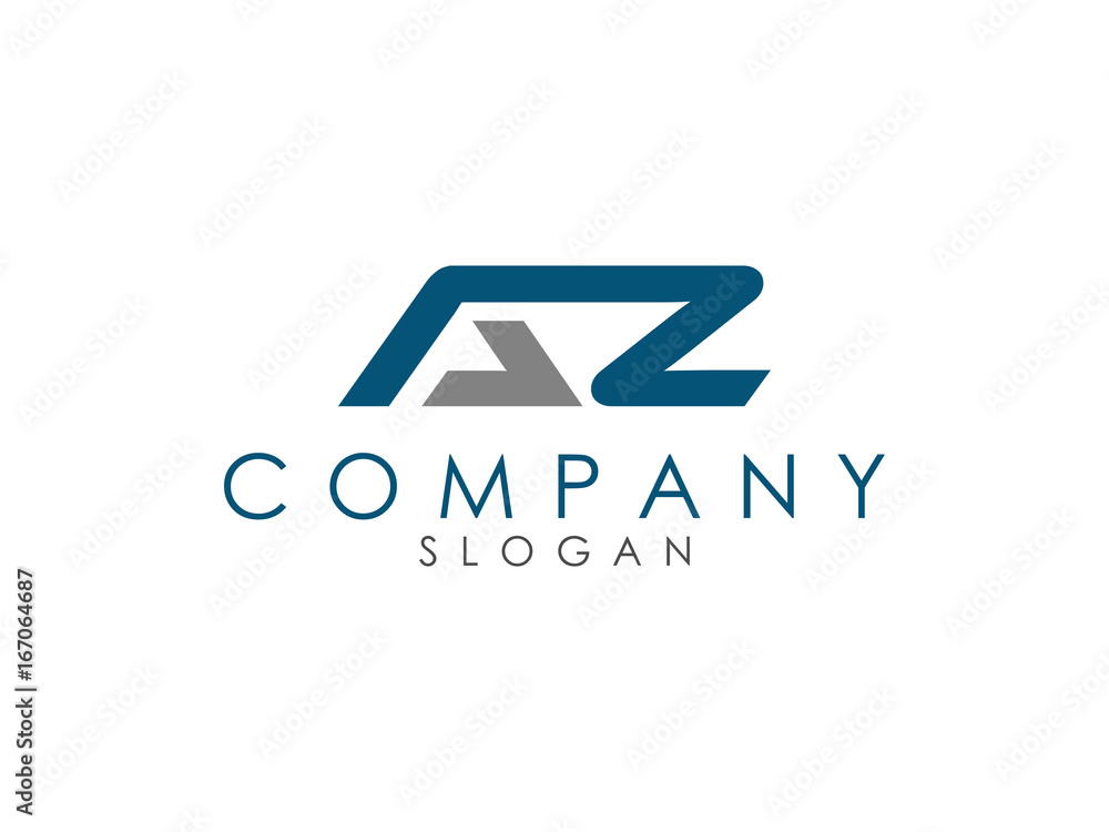 AZ letter icon Stock Vector | Adobe Stock