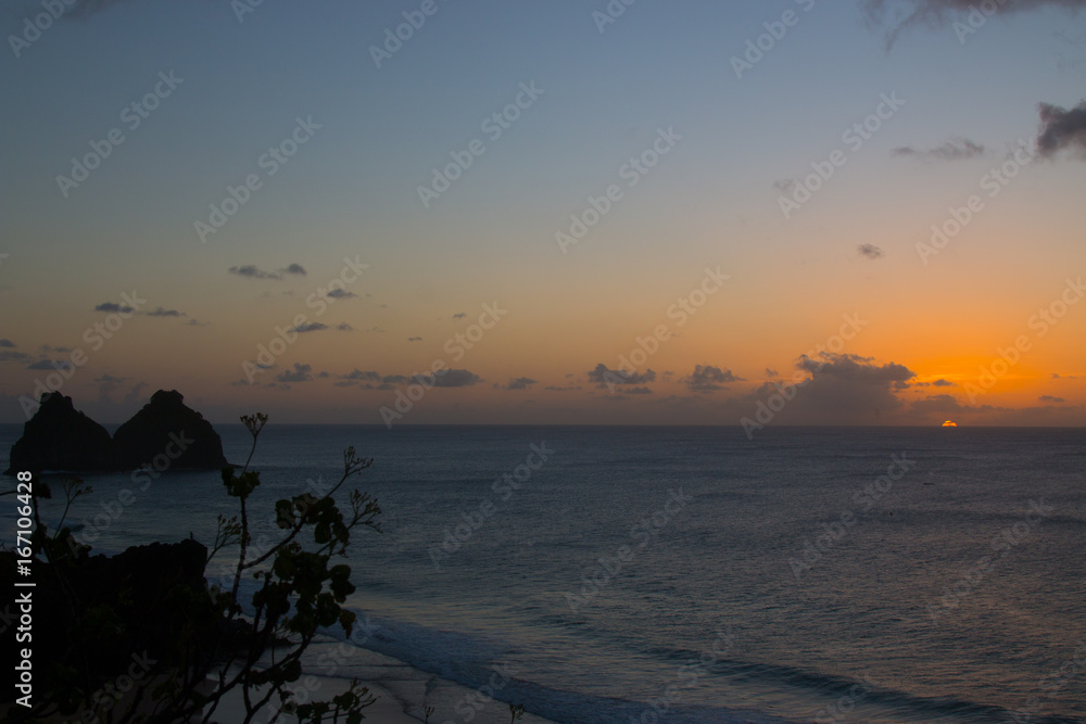 The best sunset of noronha fernando island is at são pedro boldró fort ...