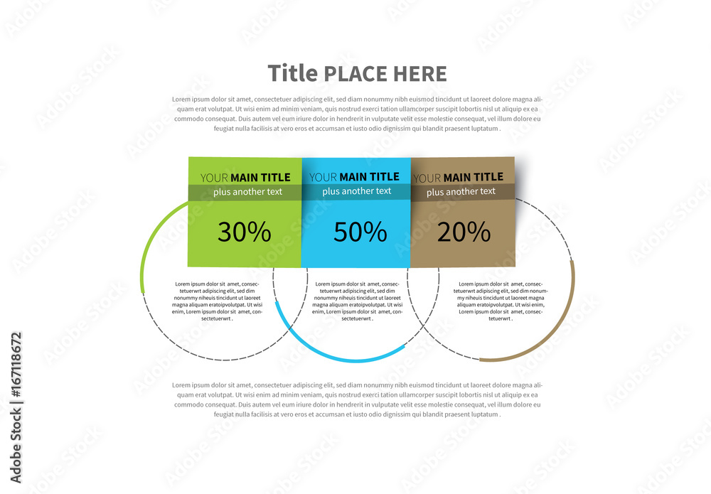 Overlapping Cirlces and Squares Infographic Layout 1 Stock Template ...