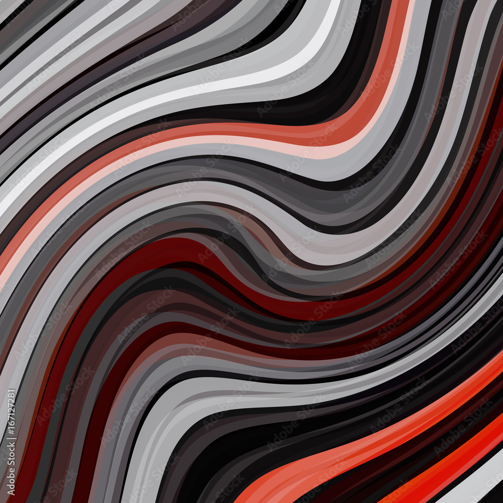 Stripes pattern with undulate lines and curves background. Vector ...