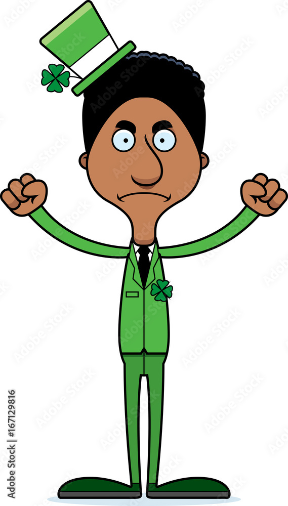 Cartoon Angry Irish Man Stock Vector | Adobe Stock