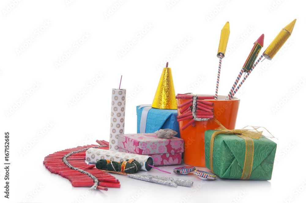 Firecrackers in a row Stock Photo | Adobe Stock