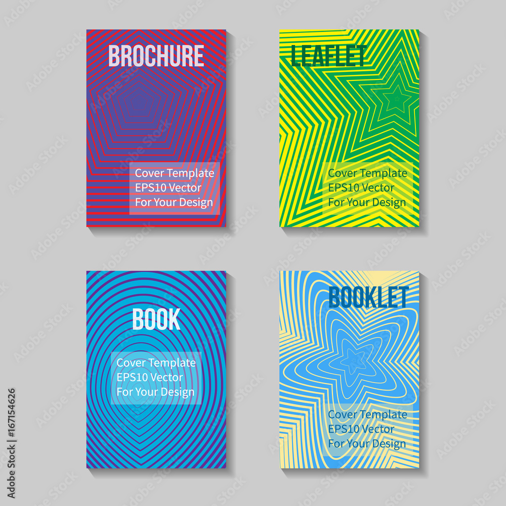 Book Title Page Template. Business Report Or Booklet Cover. Brochure ...